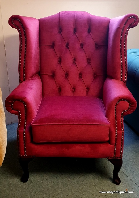 Chesterfield Queen Ann Romance Ruby - Moy Antiques